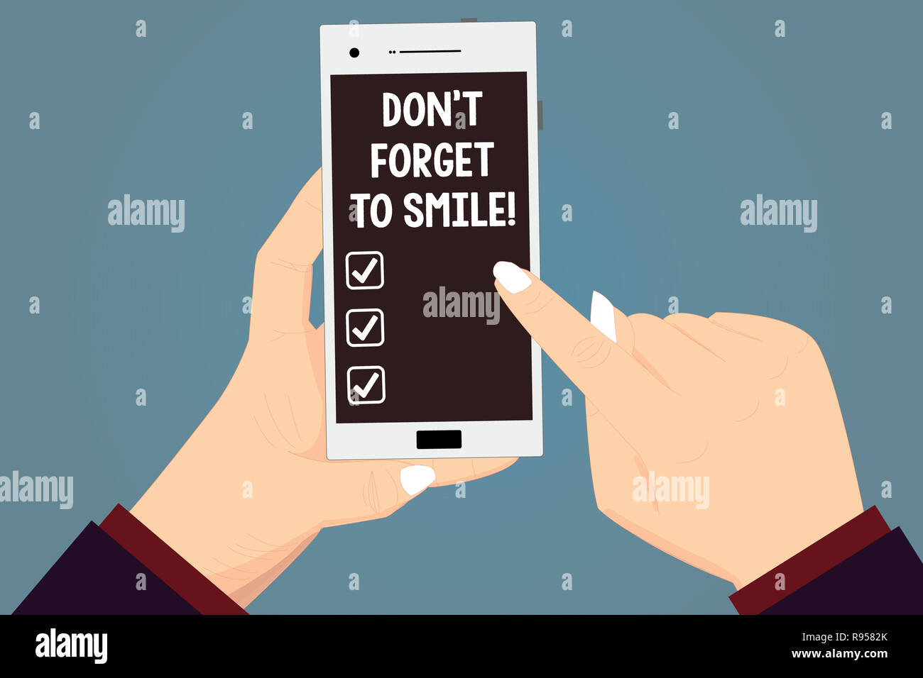 Word writing text Don T Forget To Smile. Business concept for Be always ...