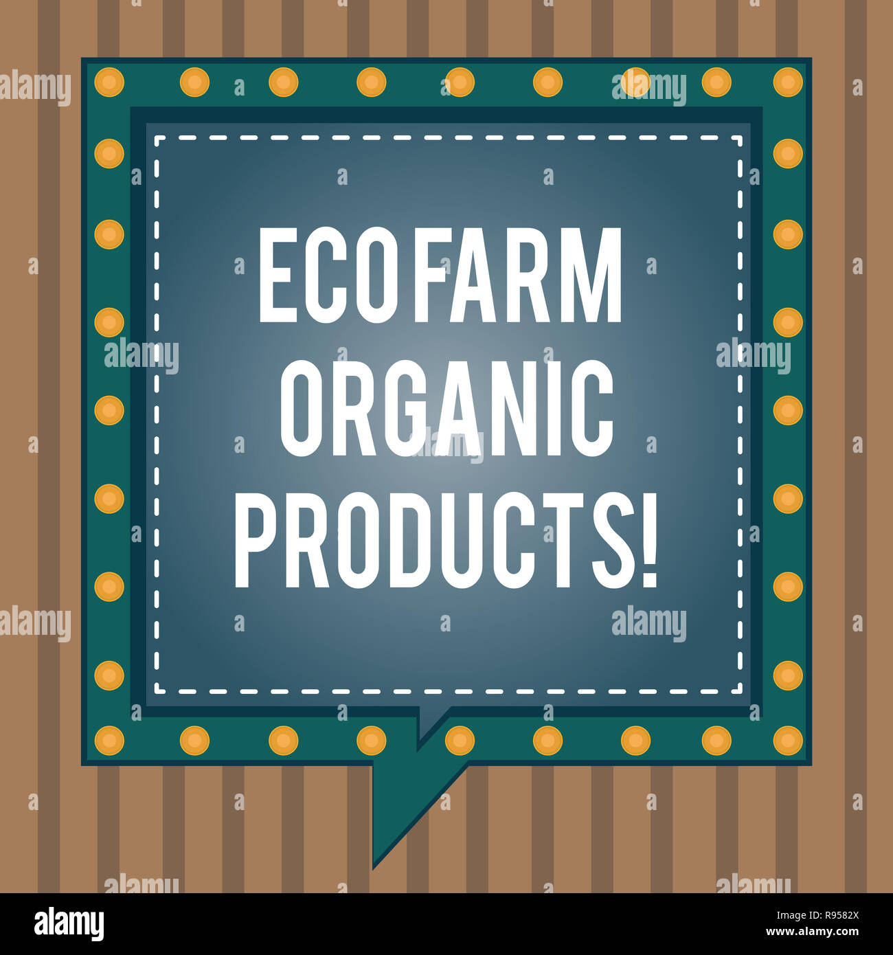 Conceptual hand writing showing Eco Farm Organic Products. Business ...