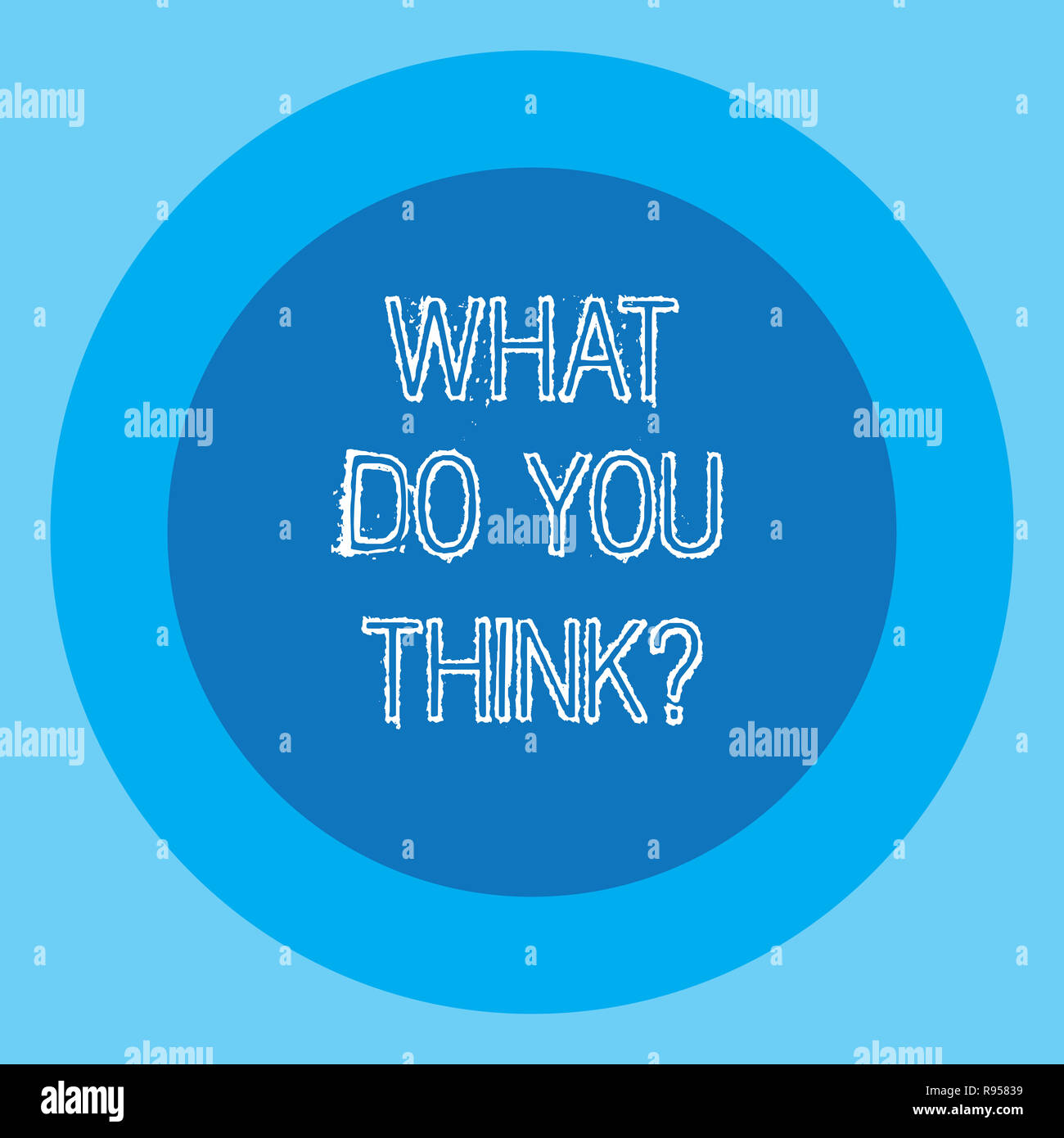 Conceptual hand writing showing What Do You Thinkquestion. Business ...