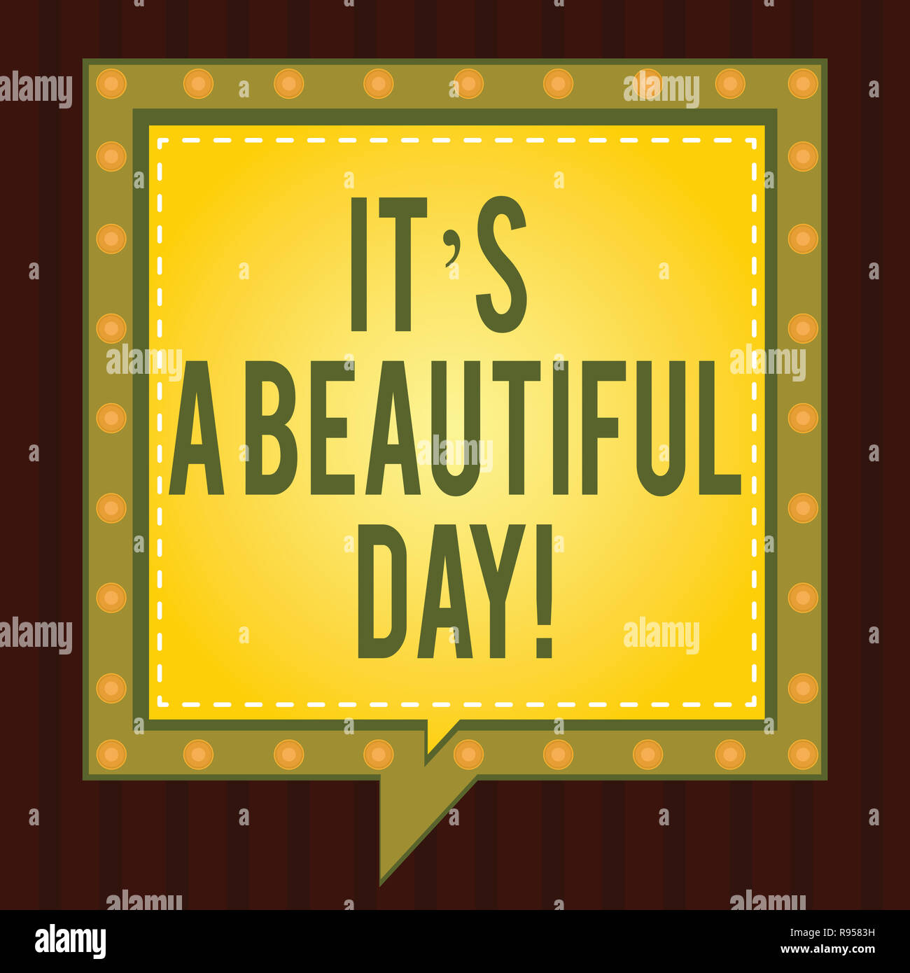 Conceptual hand writing showing It S A Beautiful Day. Business photo ...