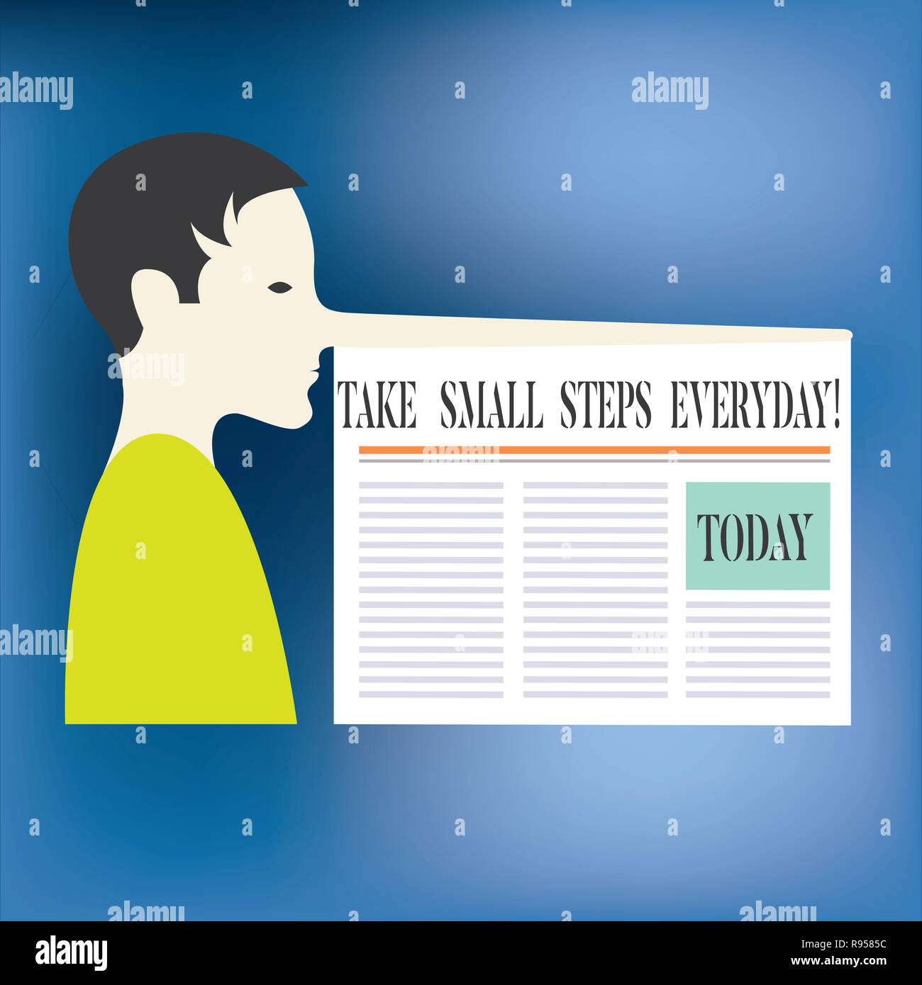 Text sign showing Take Small Steps Everyday. Conceptual photo Step by ...