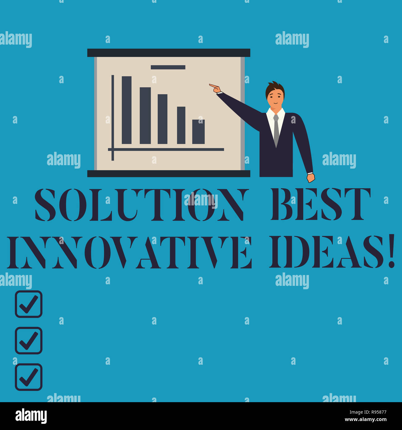 Conceptual hand writing showing Solution Best Innovative Ideas ...