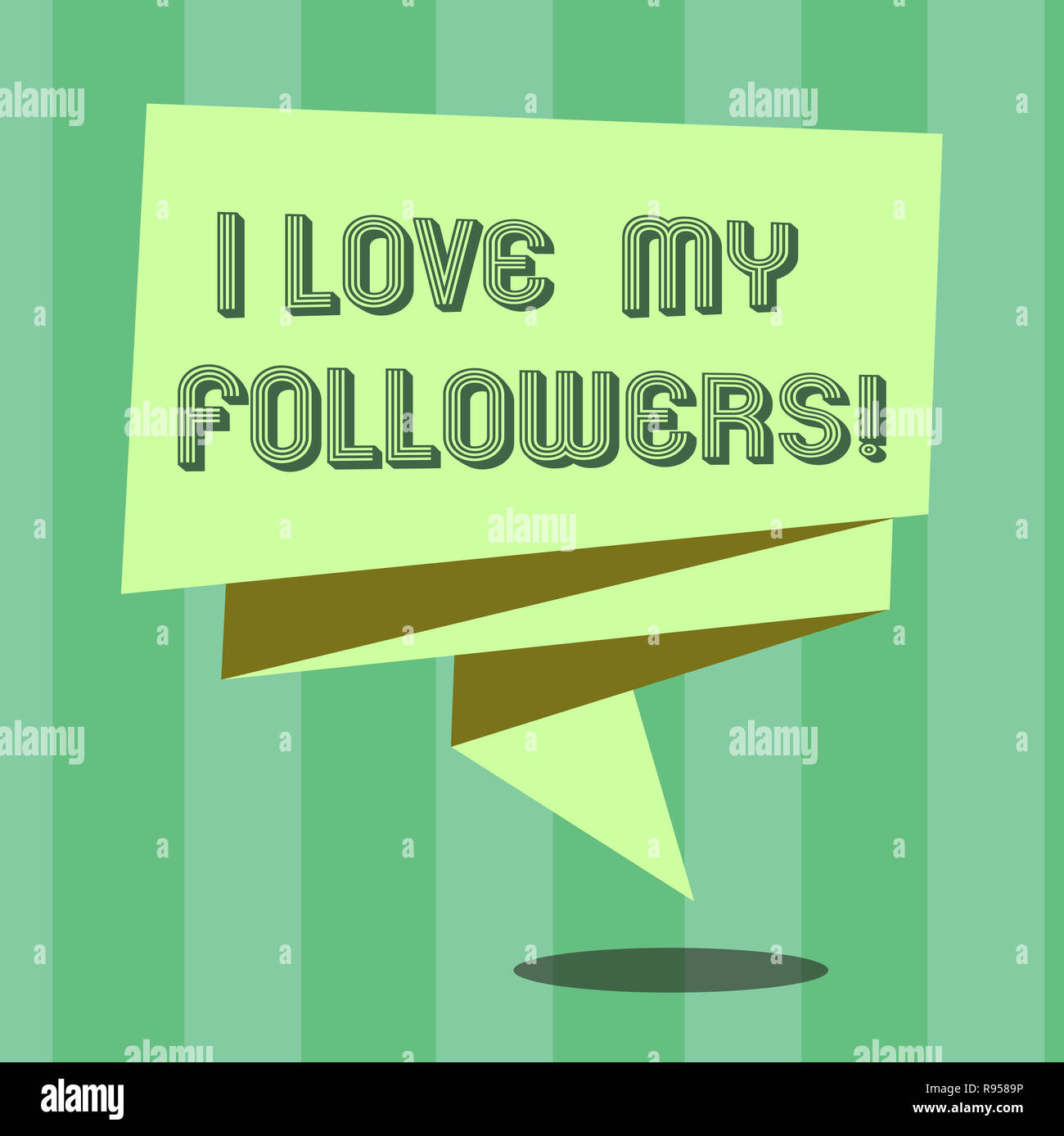 Handwriting text I Love My Followers. Concept meaning Appreciation for ...