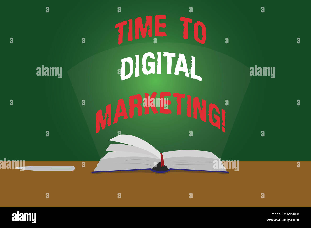 Text sign showing Time To Digital Marketing. Conceptual photo Modern ...