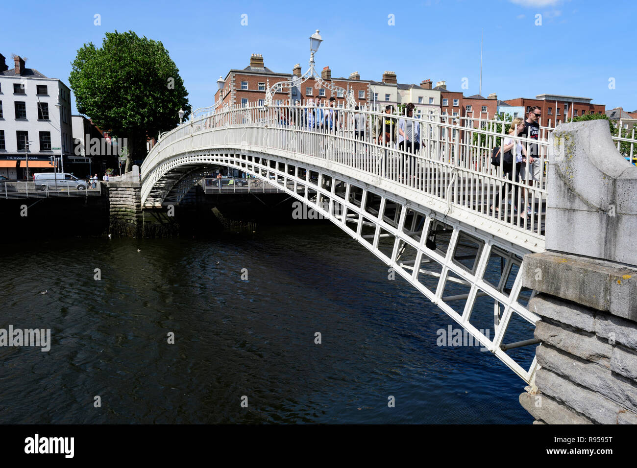 The Ha'penny Bridge, officially the Liffey Bridge, is a pedestrian ...