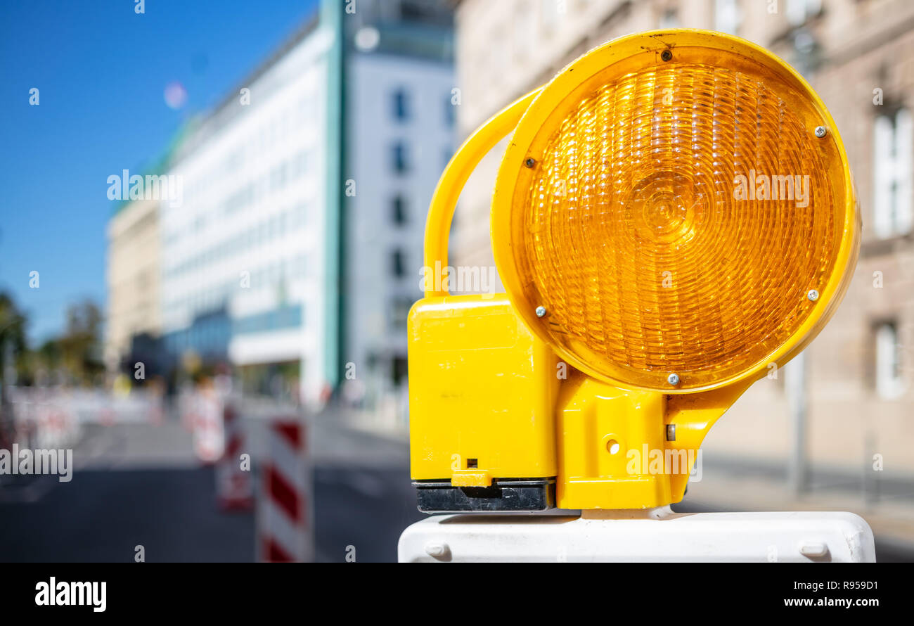 Yellow Caution Light