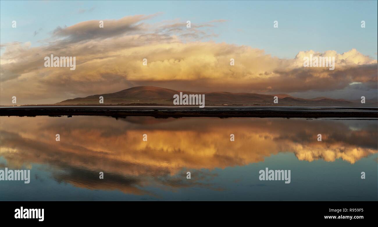 UK Duddon Estuary Cumbrian Coast. View across the Duddon Estuary ...
