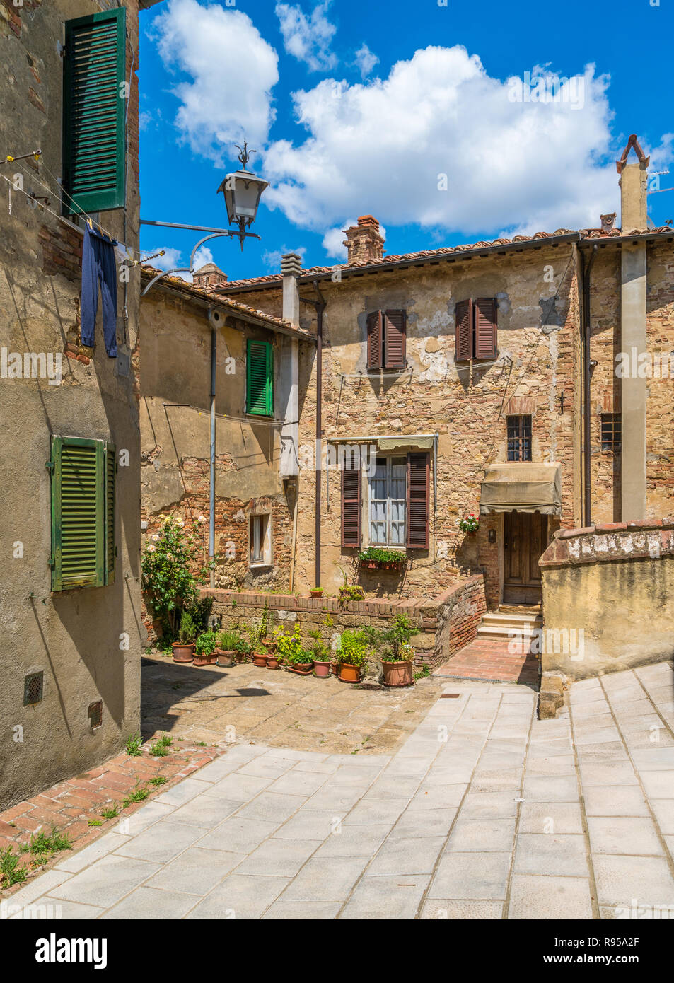 Montepulciano, famous medieval town in the Province of Siena. Tuscany ...