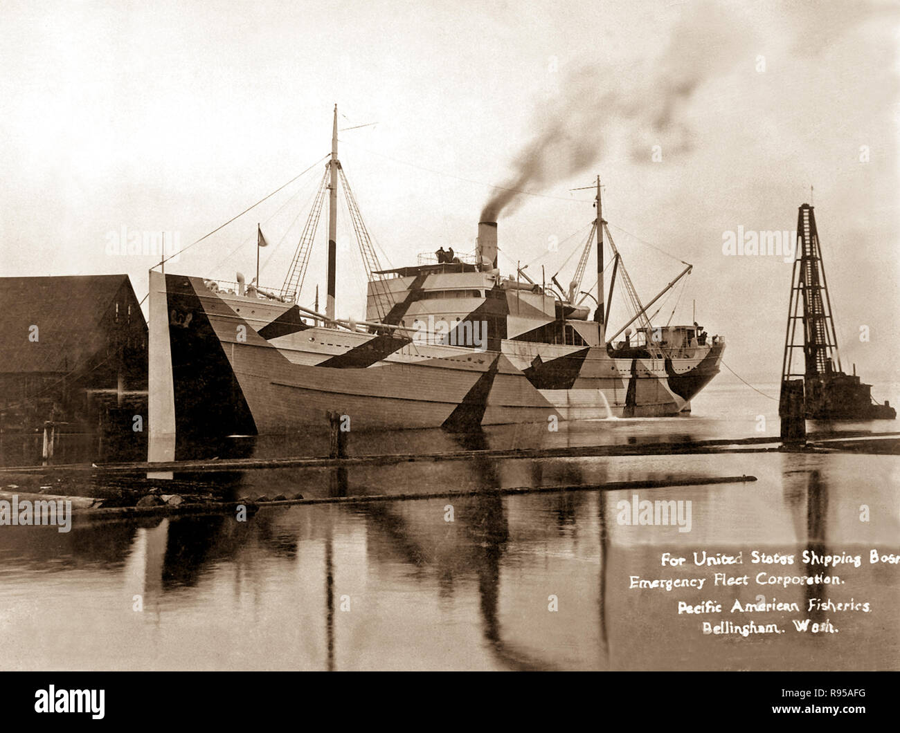 Wooden ship built for United States Shipping Board Emergency Fleet Corp ...