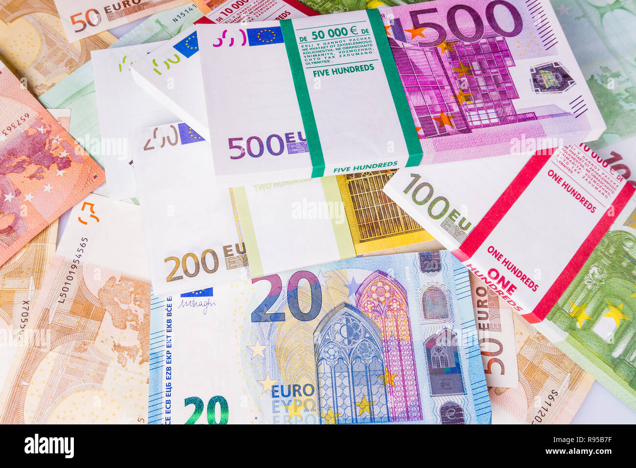 Euro Money. euro cash background Stock Photo - Alamy