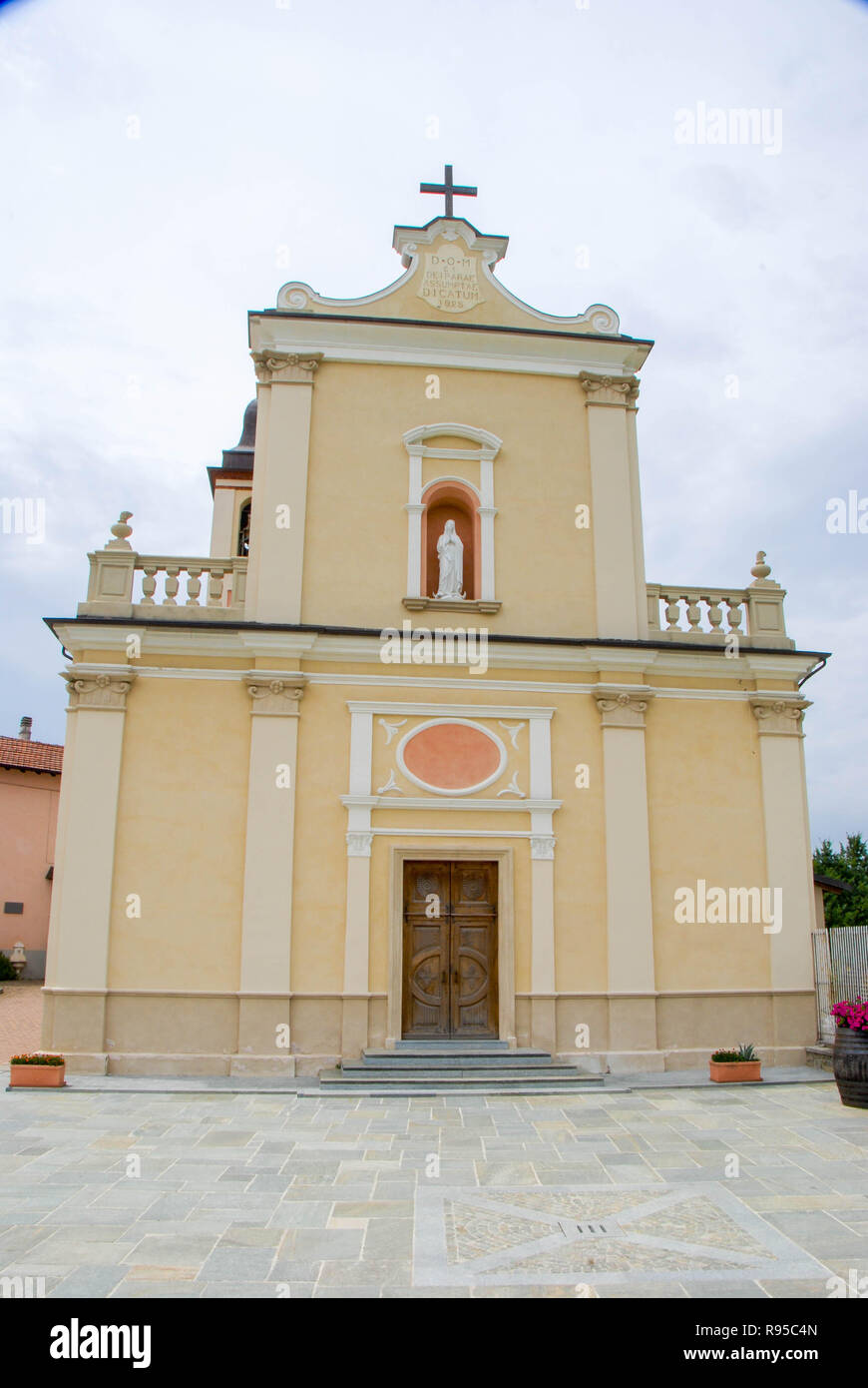 Church of Mary SS. Assunta, Torre Bormida, Piedmont - Italy Stock Photo ...
