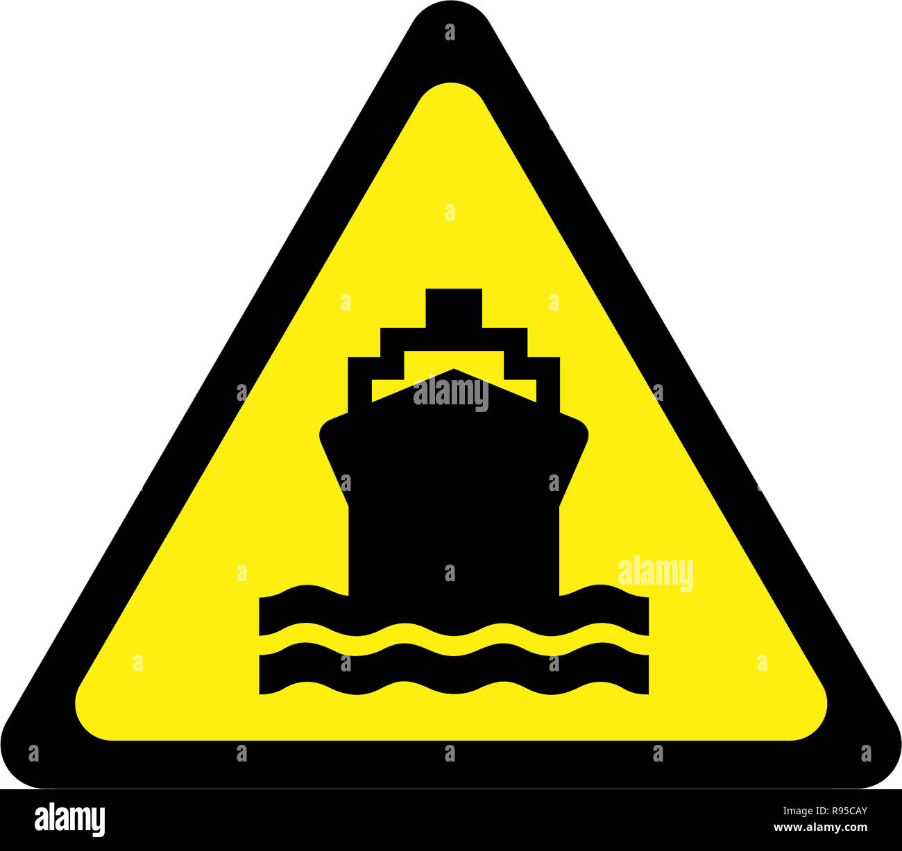 Warning Sign With Ship Symbol Stock Photo Alamy warning-sign-with-ship-symbol-stock-photo-alamy