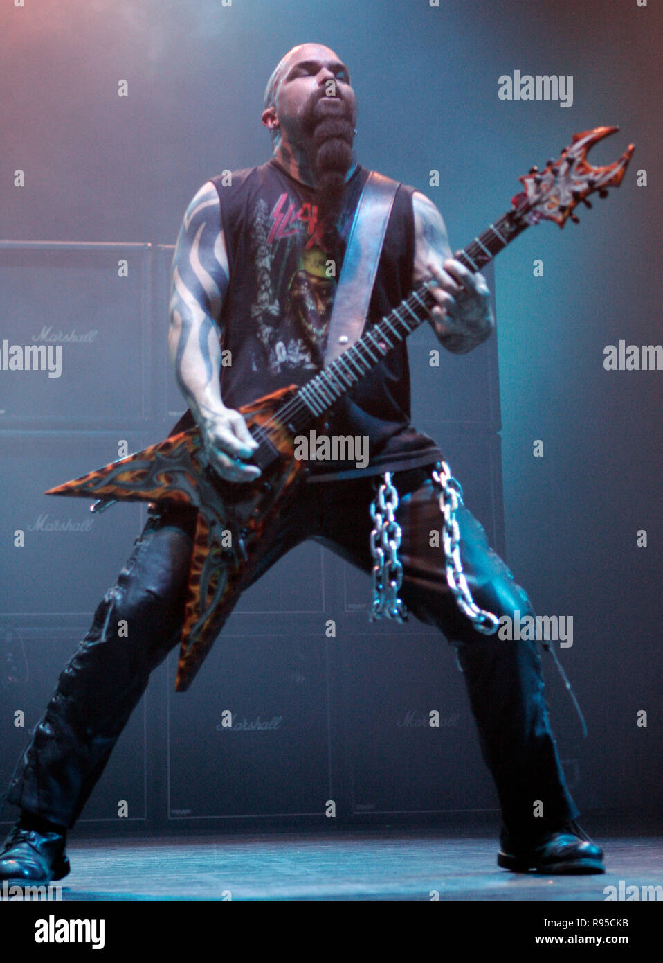 Kerry King with thrash hevy metal band Slayer performs in concert at ...
