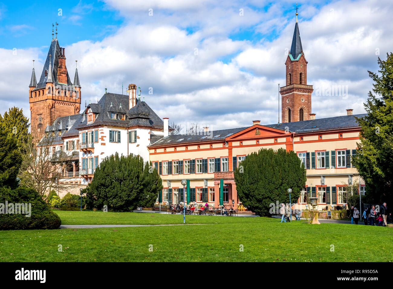 Castle and City Hall of Weinheim, Germany Stock Photo - Alamy