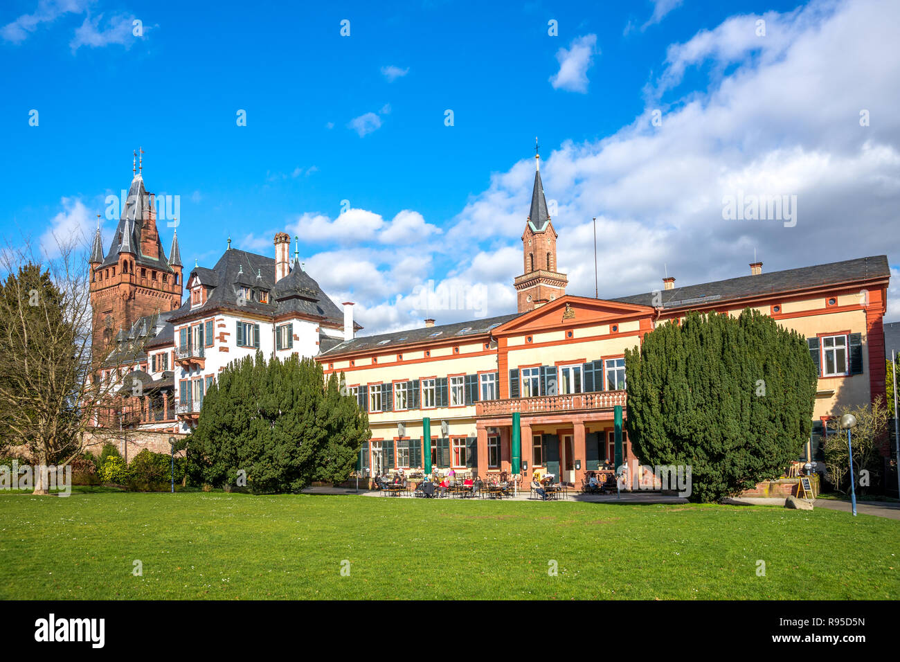 Castle and City Hall of Weinheim, Germany Stock Photo - Alamy