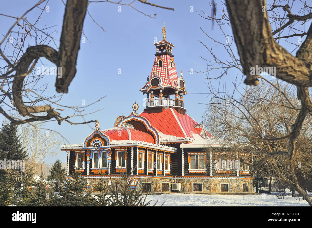 Russian style architecture in Volga Manor, Harbin Stock Photo - Alamy