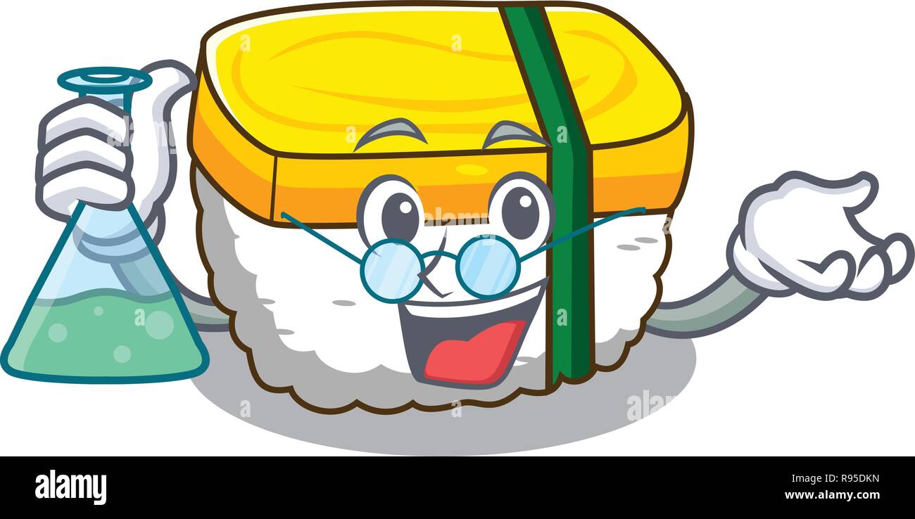 Professor tamago Sushi a japanese cartoon food Stock Vector Image & Art ...