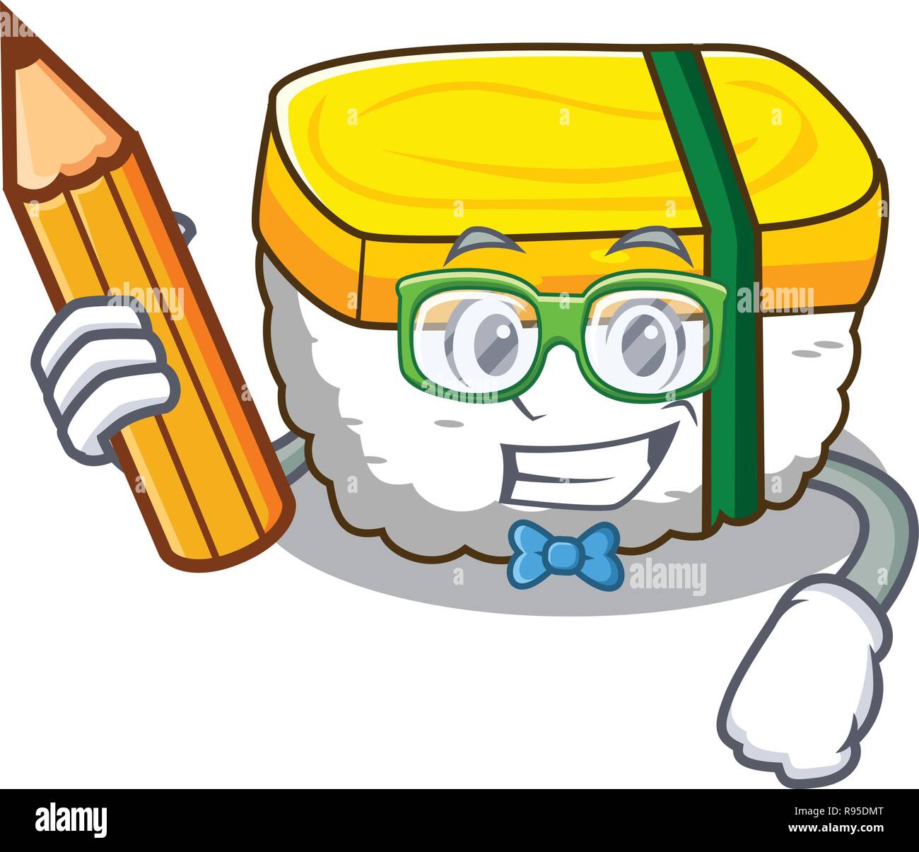 Student tamago Sushi a japanese cartoon food Stock Vector Image & Art ...