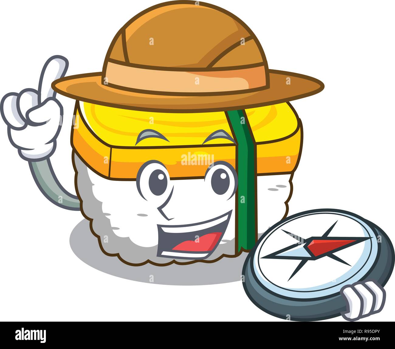 Preparation sushi roll rice Stock Vector Images - Alamy