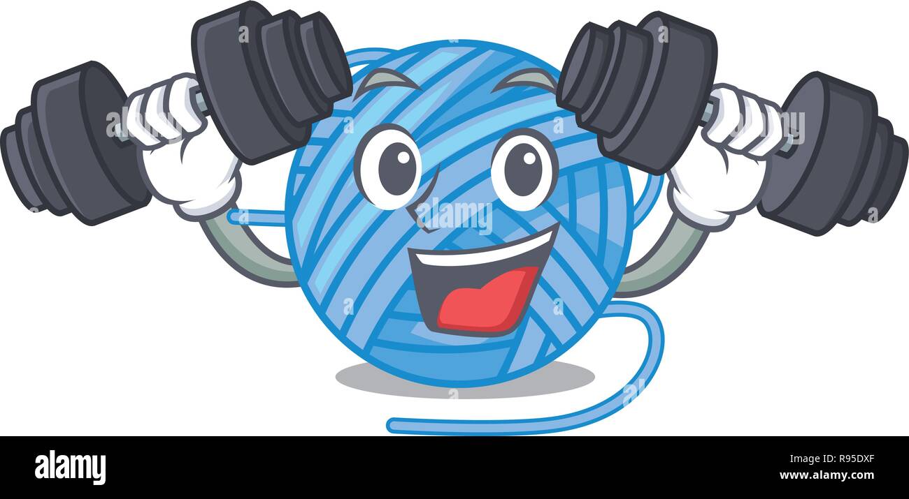 Fitness wool ball in a shape cartoon Stock Vector Image & Art - Alamy