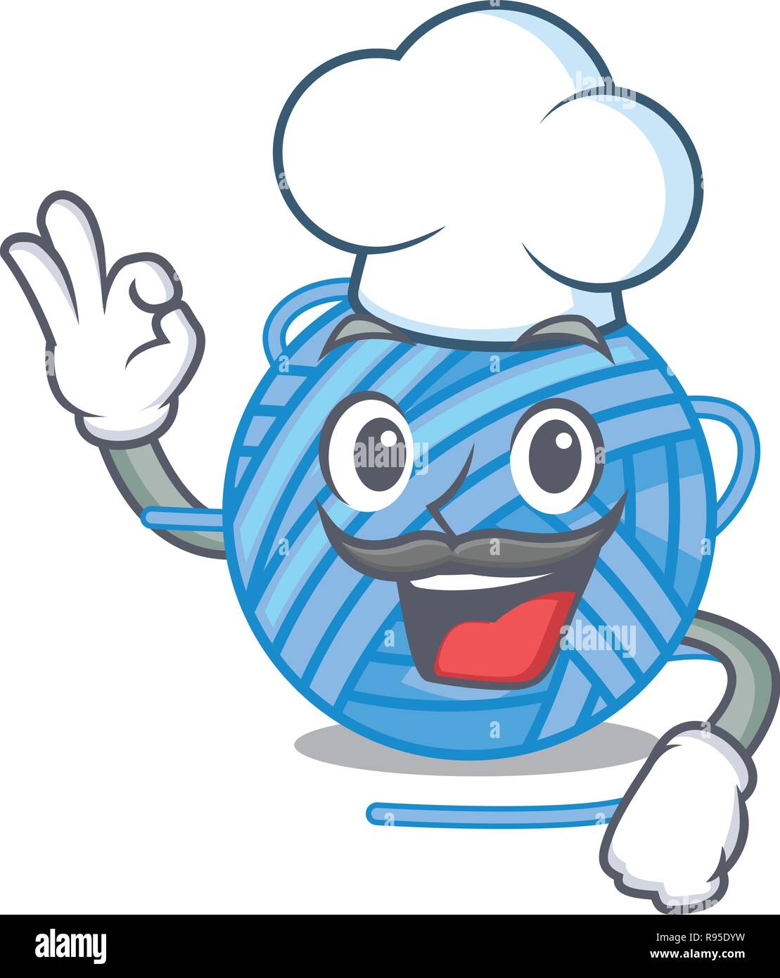 Chef wool balls isolated on a mascot Stock Vector Image & Art - Alamy