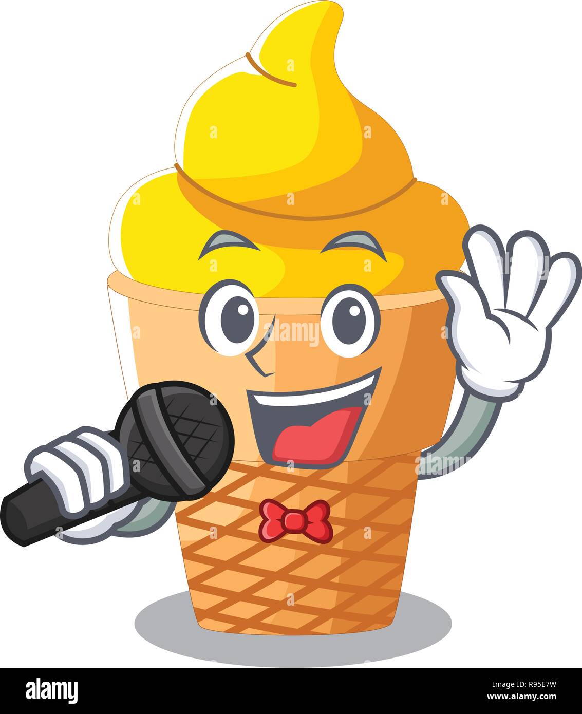 Banana microphone Stock Vector Images - Alamy