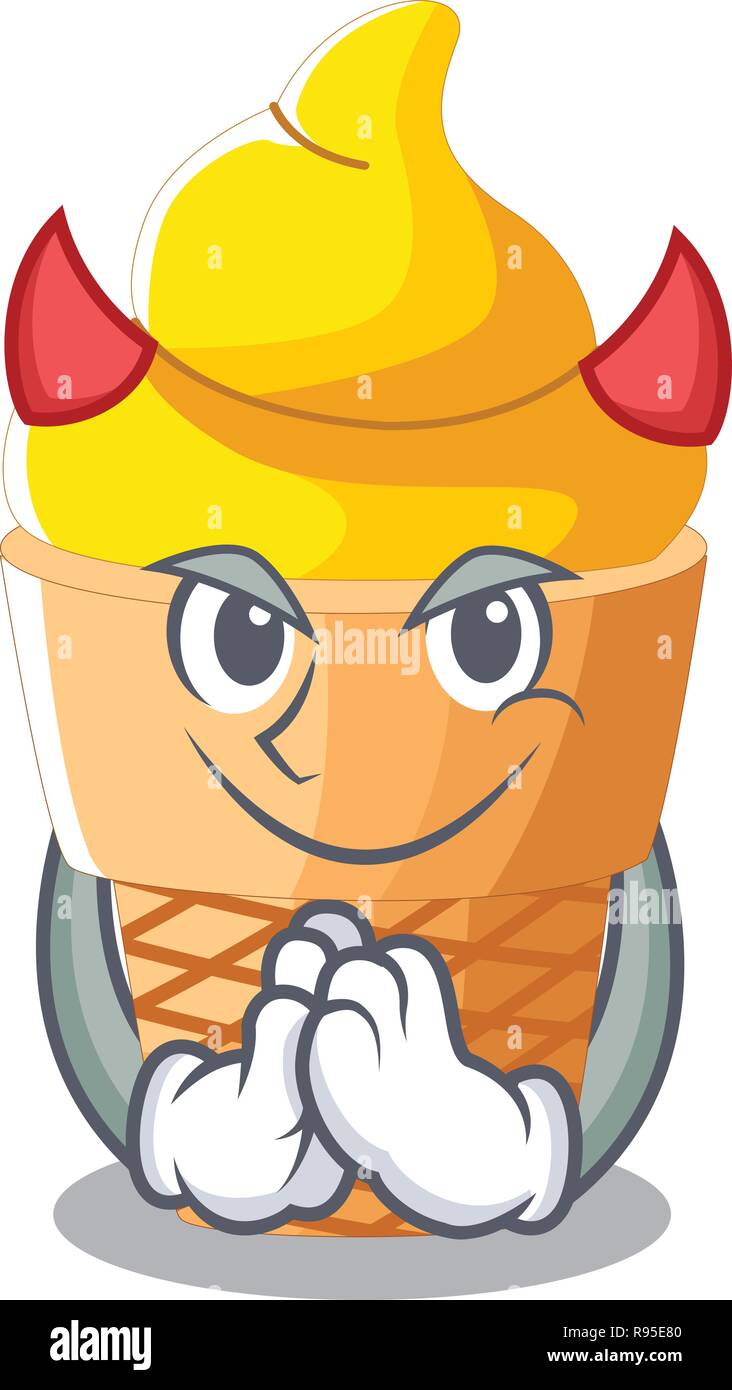 Devil banana ice cream in shape cartoon Stock Vector Image & Art - Alamy