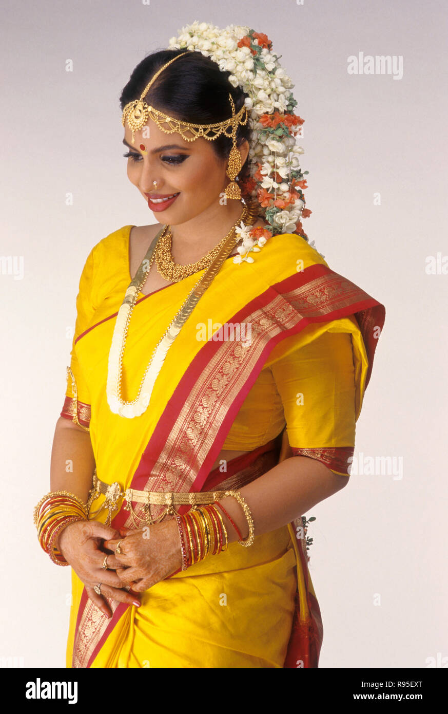 South Indian Bride Stock Photo - Alamy