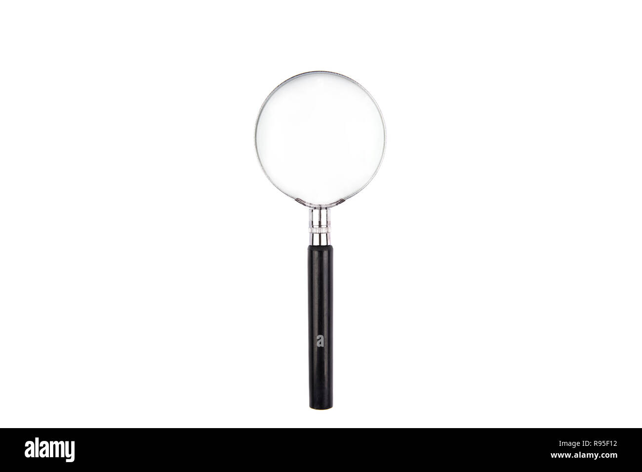 Magnifying glass isolated on white Stock Photo - Alamy
