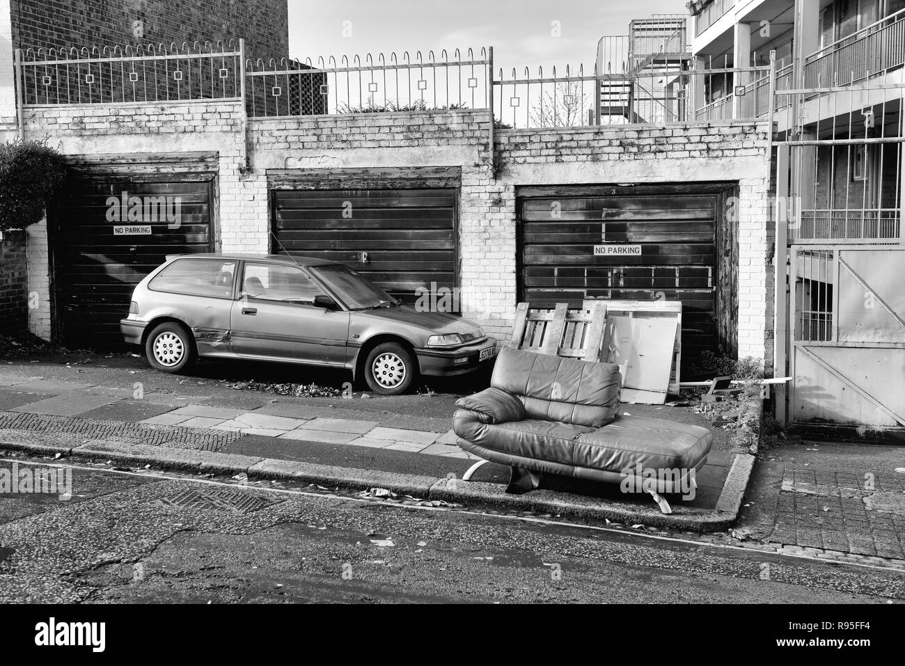 Messy streets Black and White Stock Photos & Images - Alamy
