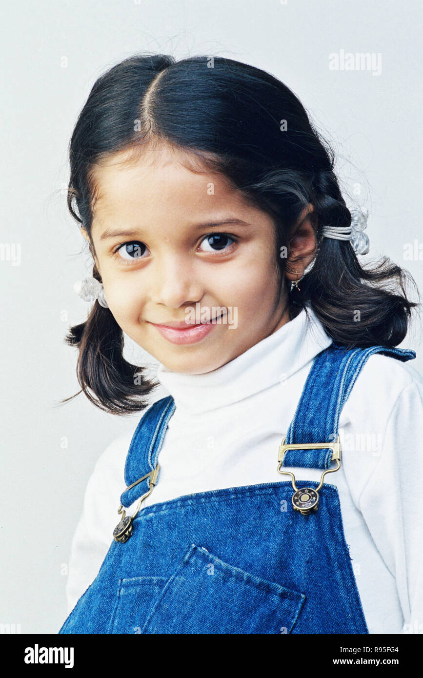 Girl child, portrait, looking at camera Stock Photo - Alamy