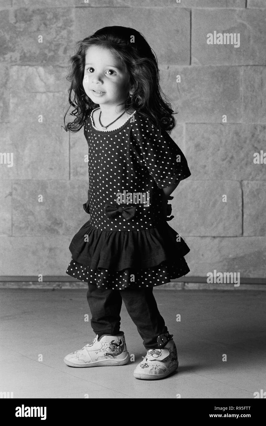 Baby girl standing - MR Stock Photo - Alamy