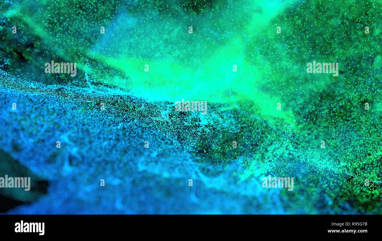 Abstract Blue-Green Background. Shallow Depth Of Field Stock Photo - Alamy