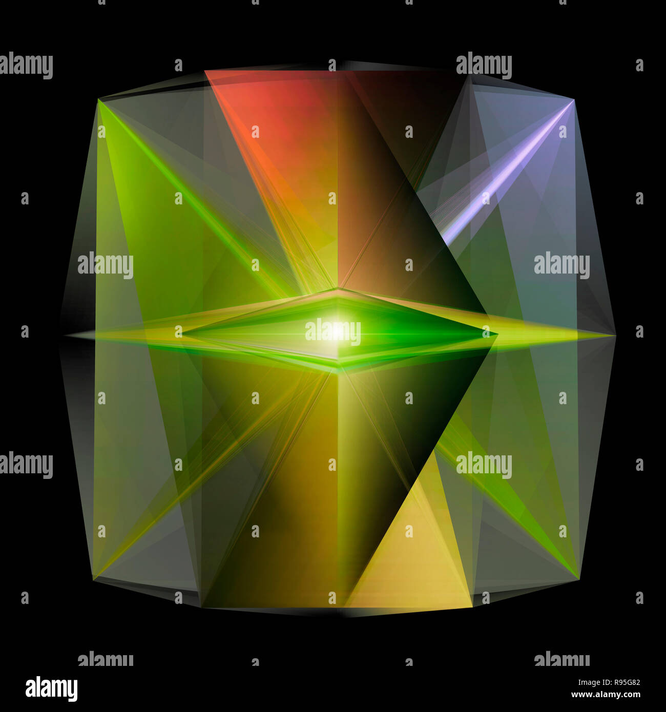 Abstract Geometry, Concept For Multidimensions, Futuristic Science ...