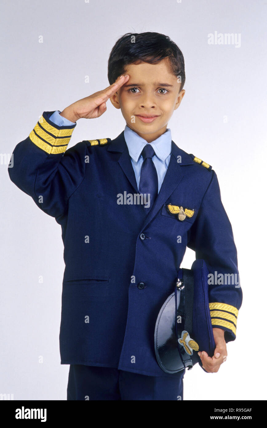 child as pilot, india, MR. NO. 496 Stock Photo - Alamy