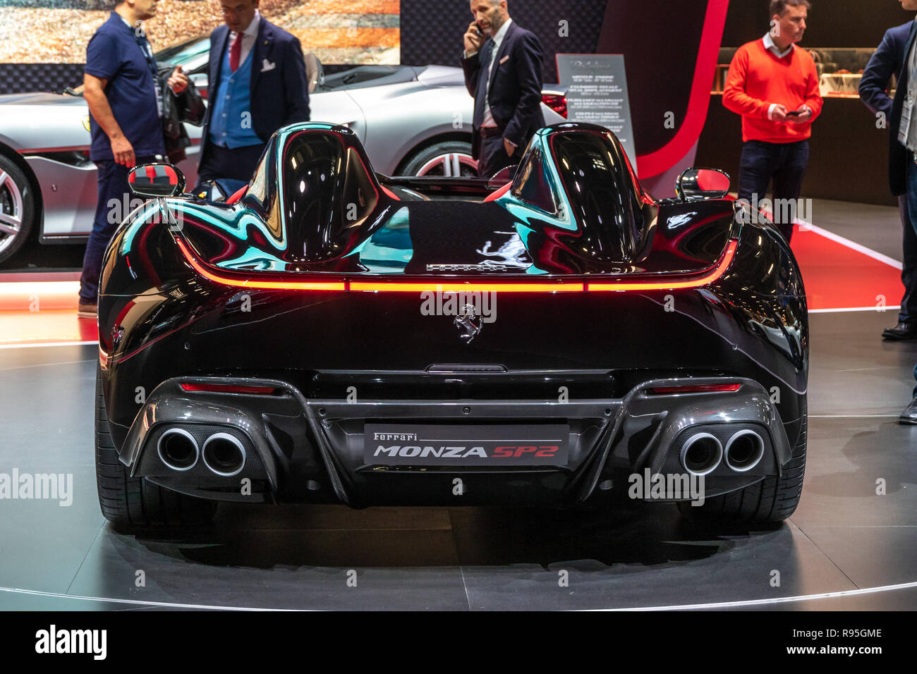 PARIS - OCT 3, 2018: Limited-Edition Ferrari Monza SP2 Speedster sports ...