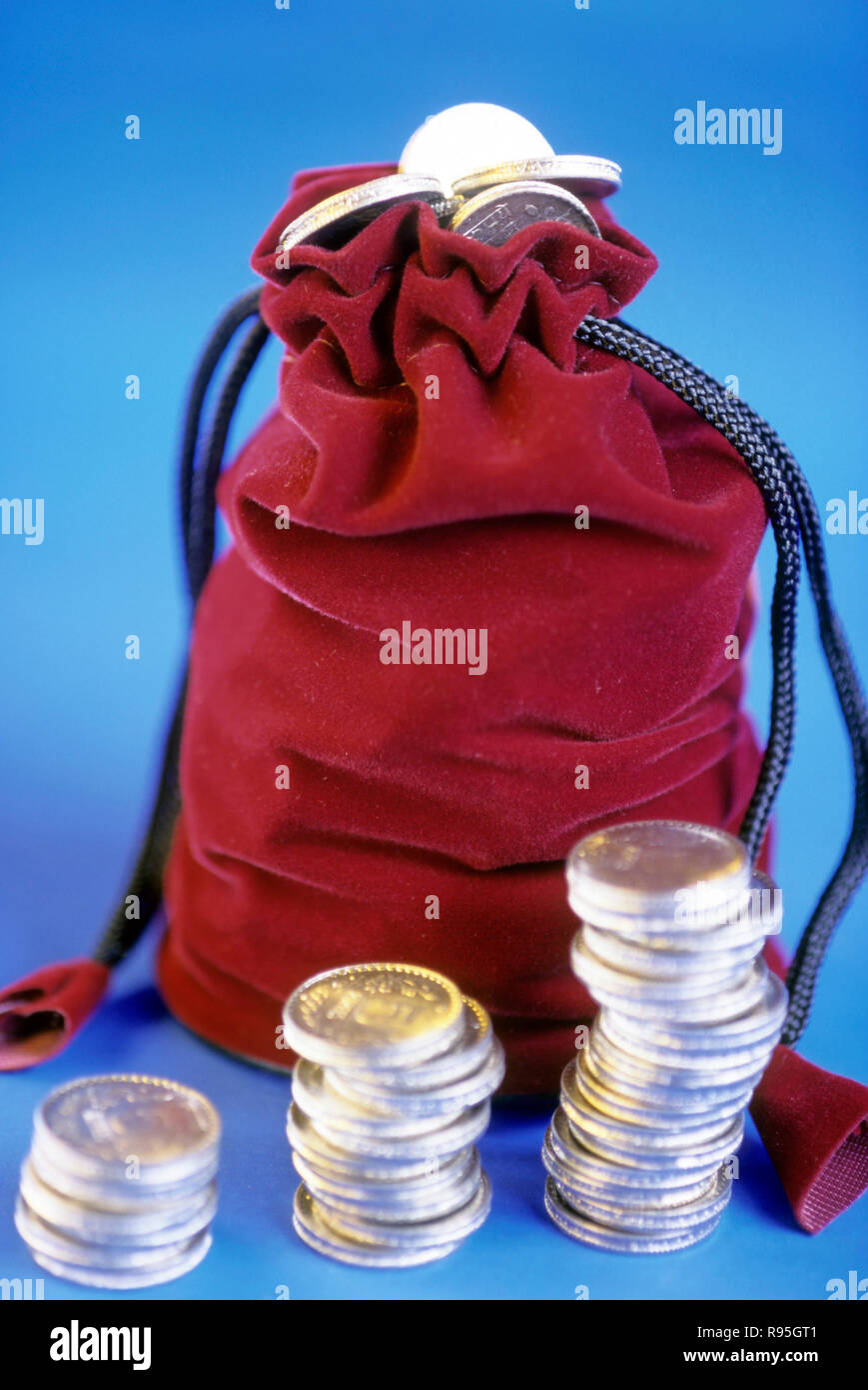 Rupees Bag With Coins High Resolution Stock Photography and Images - Alamy