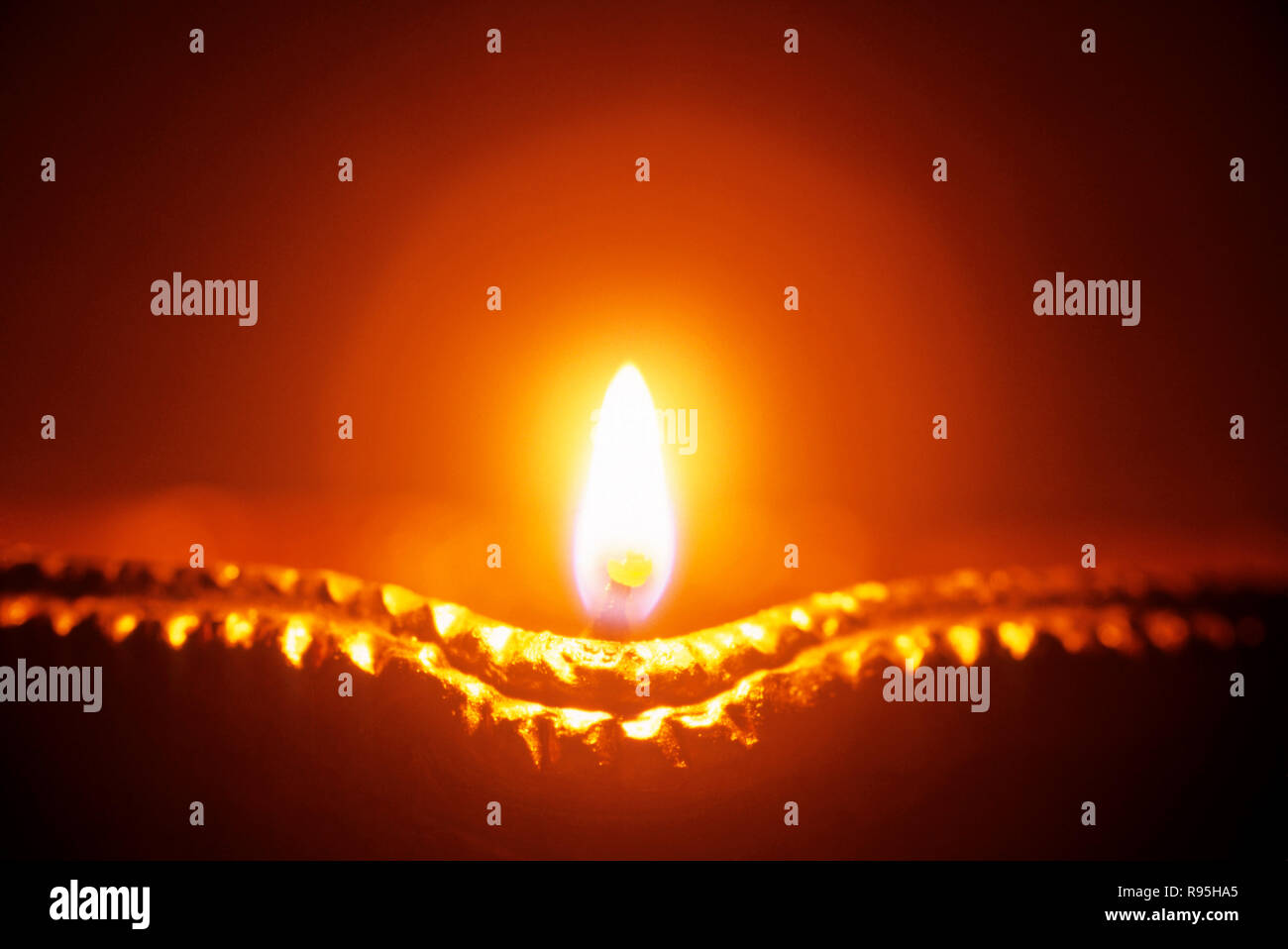 Oil Lamp for Diwali Festival of Lights India Stock Photo - Alamy