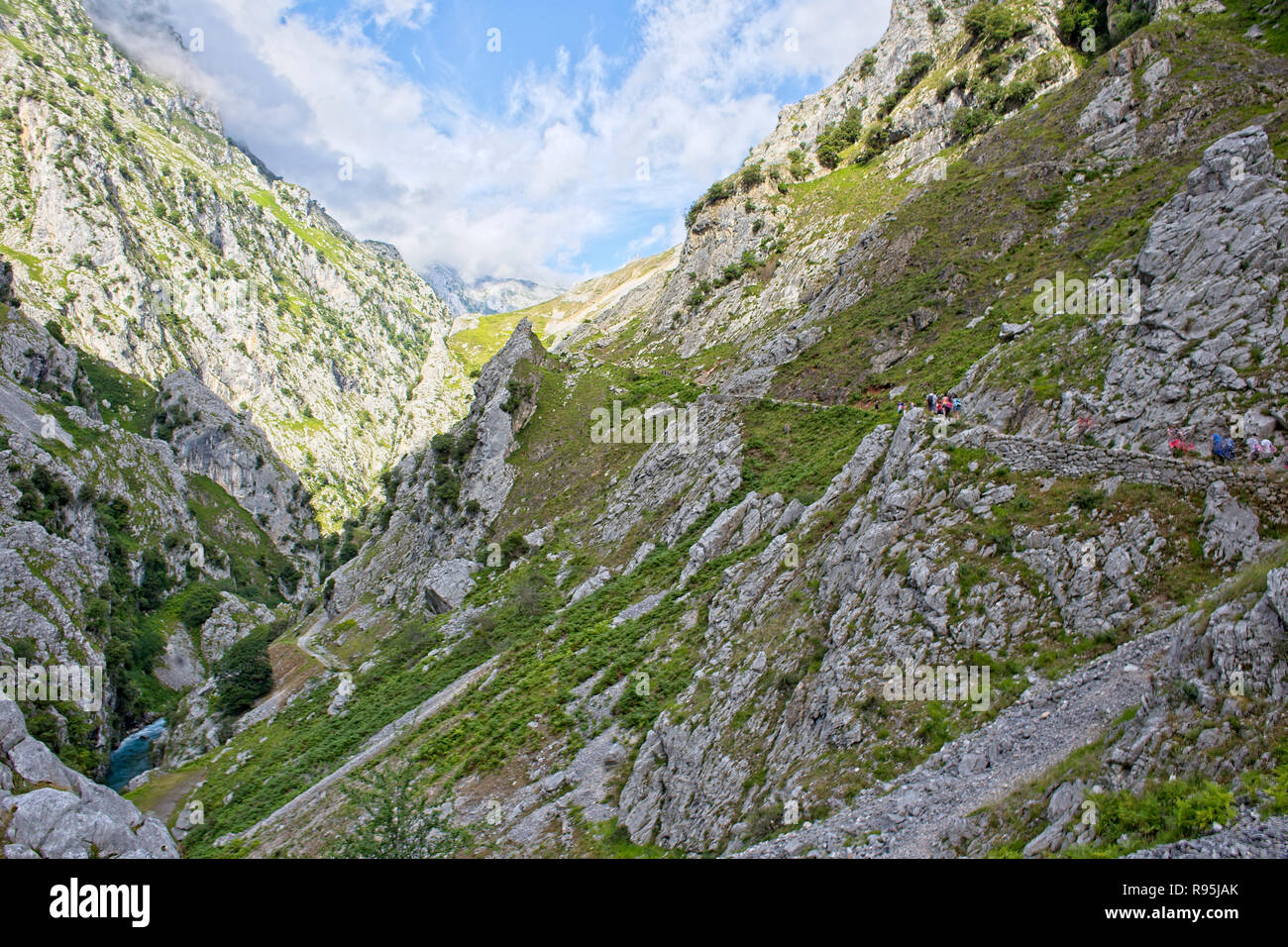 The Cares Gorge (Rio Cares) and Cares Trail (Ruta del Cares), Picos de ...