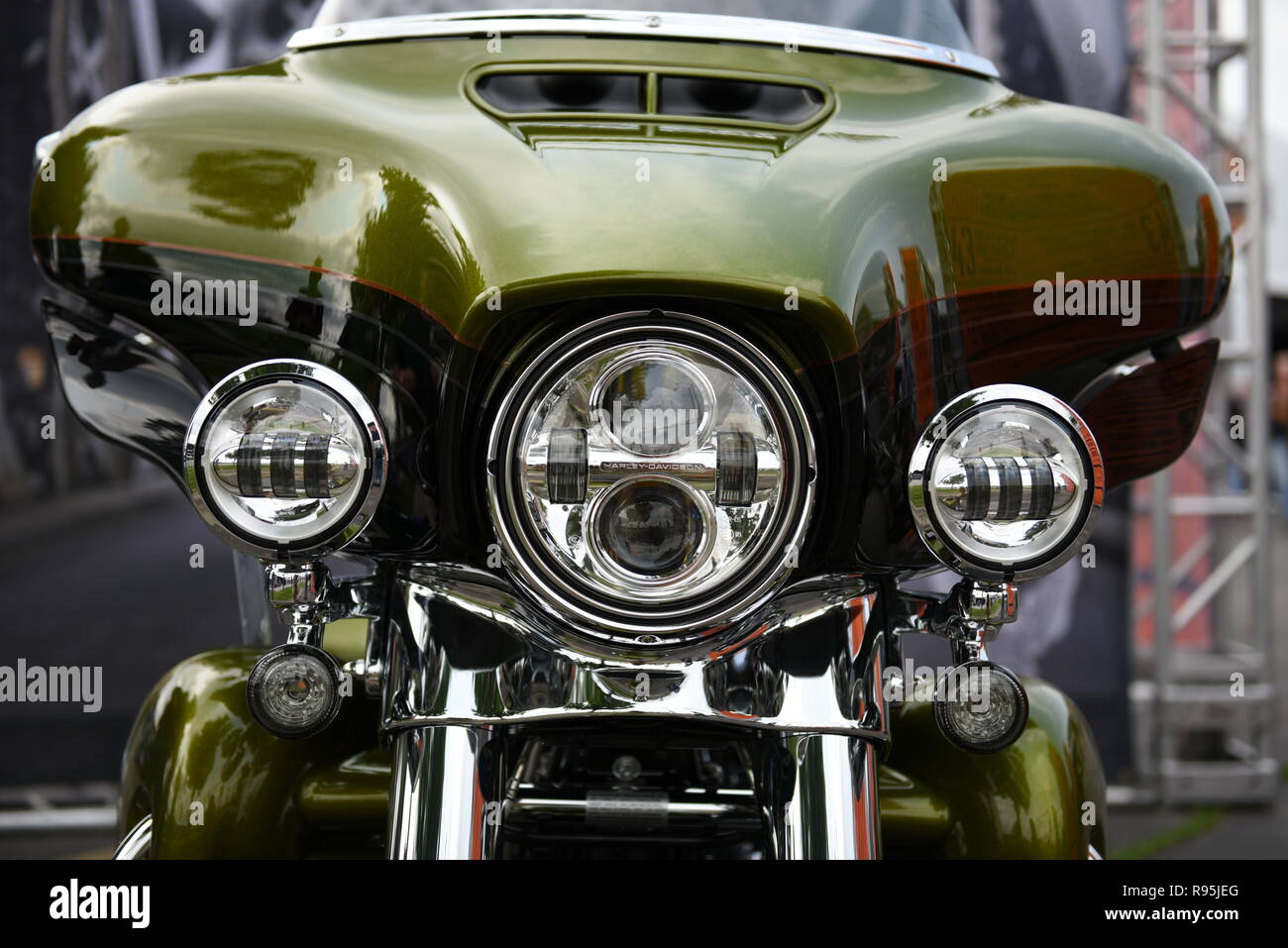 Green Harley Davidson High Resolution Stock Photography and Images - Alamy