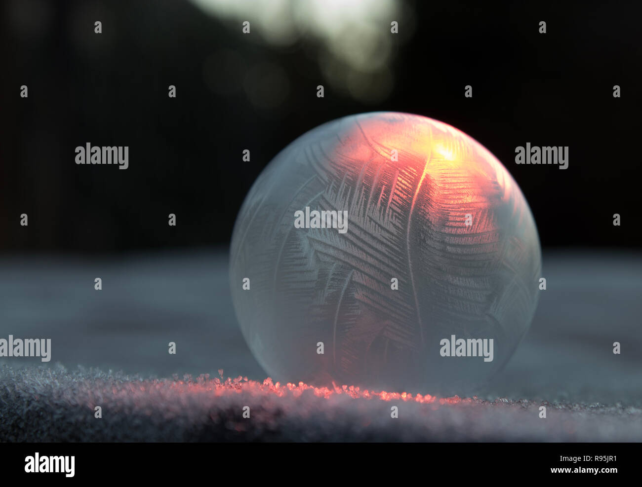 frozen soap bubble Stock Photo - Alamy
