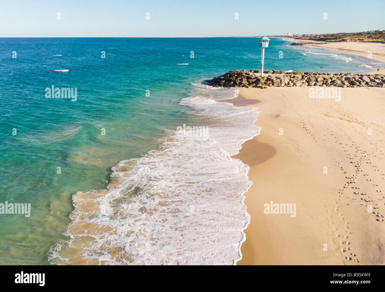An aerial view of City Beach in Perth, Western Australia Stock Photo ...