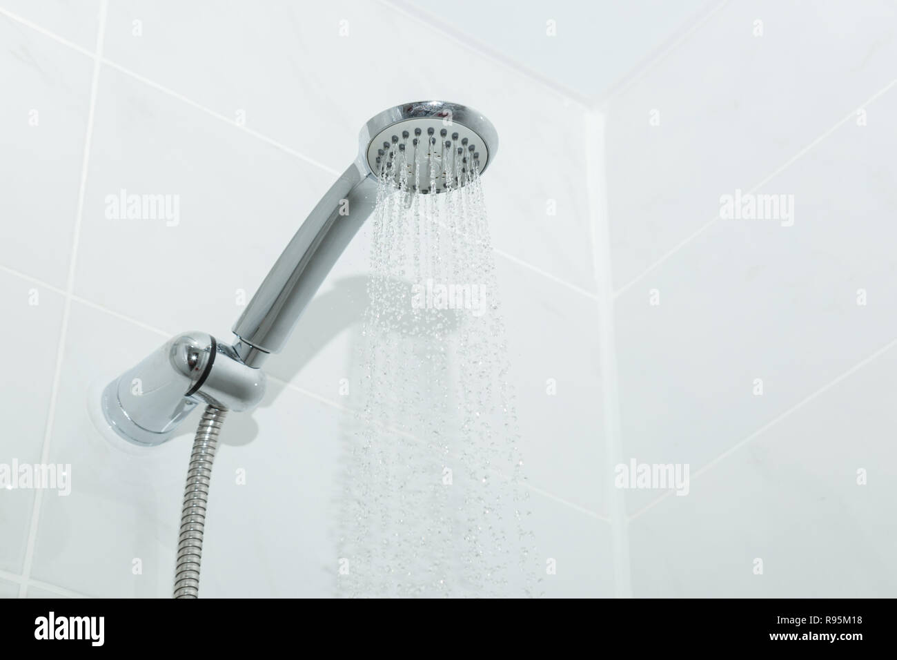 Shower head working closeup water hi-res stock photography and images ...
