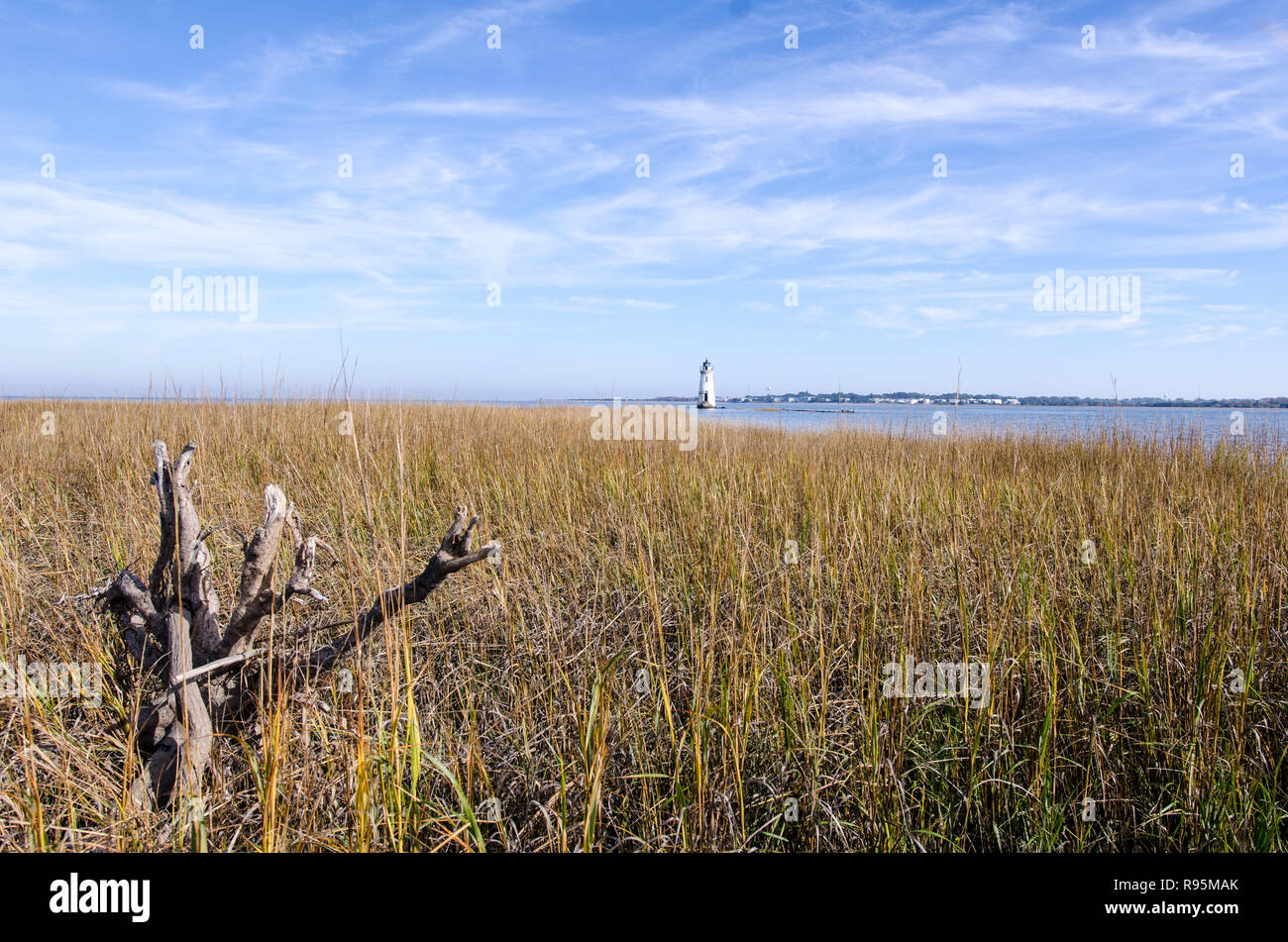 Cockspur Island Lighthouse in Georgia Stock Photo - Alamy