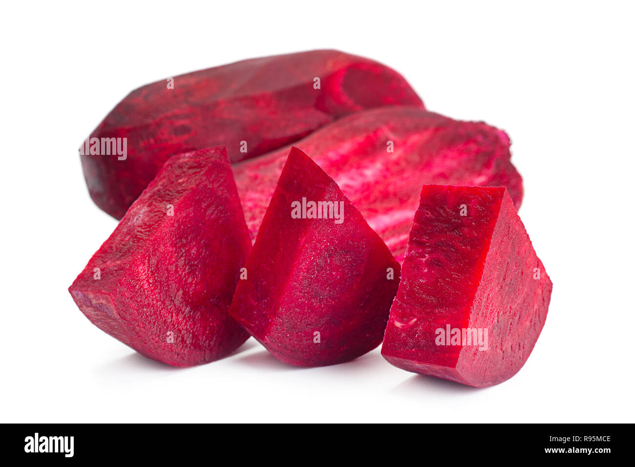 Long beet root closeup isolated on white background Stock Photo - Alamy