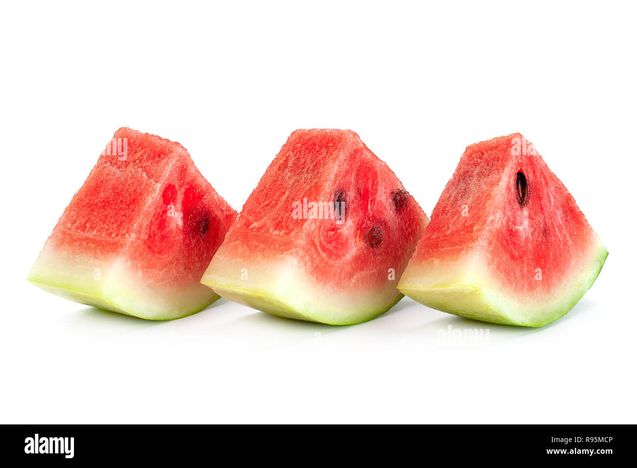Oval watermelon closeup isolated on white background Stock Photo - Alamy