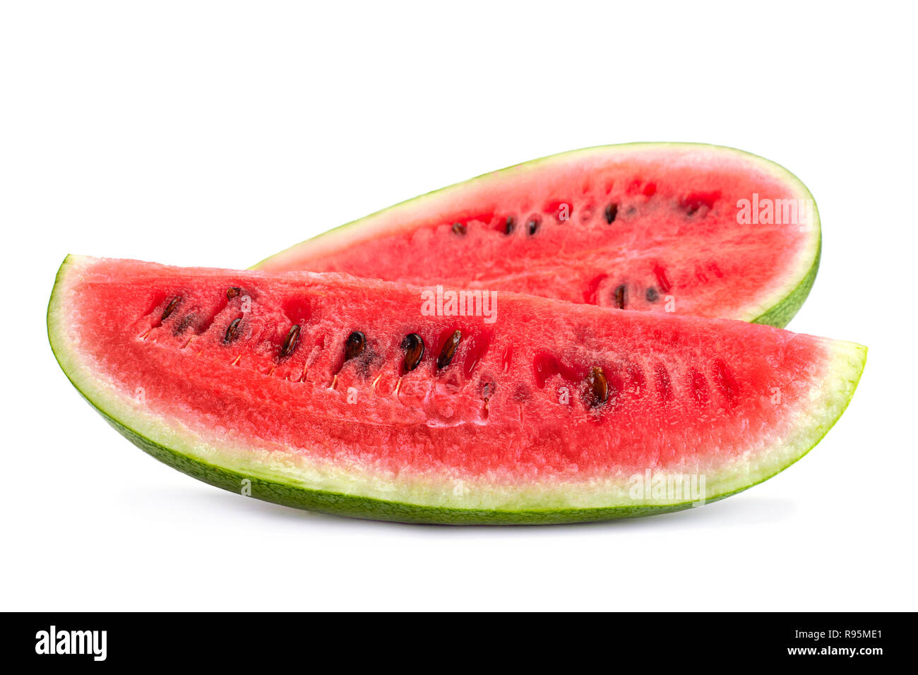 Oval watermelon closeup isolated on white background Stock Photo - Alamy