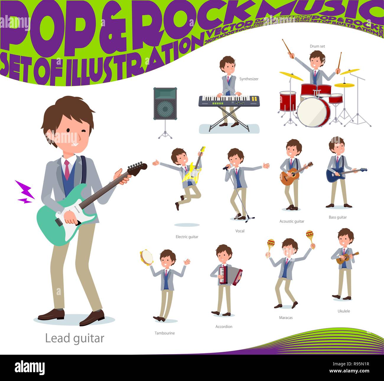 Rock performances Stock Vector Images - Alamy
