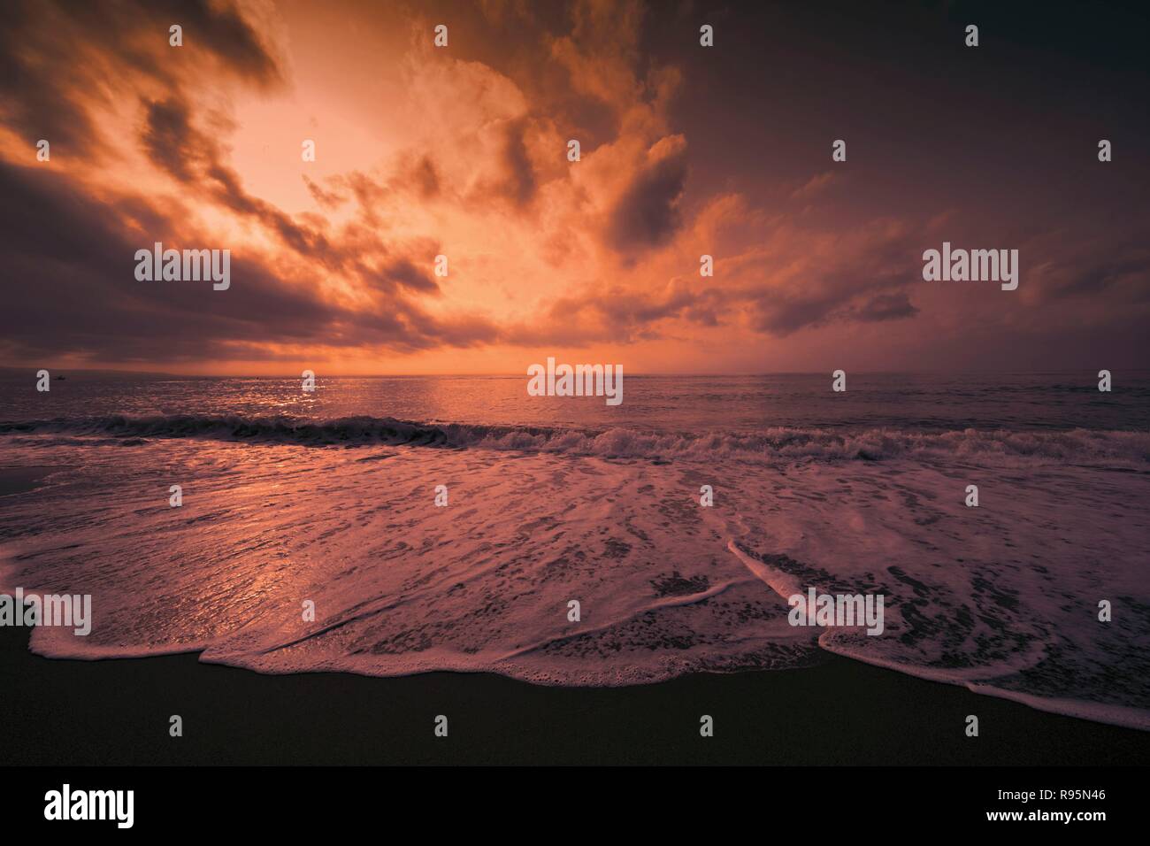 Dramatic sea color hi-res stock photography and images - Alamy