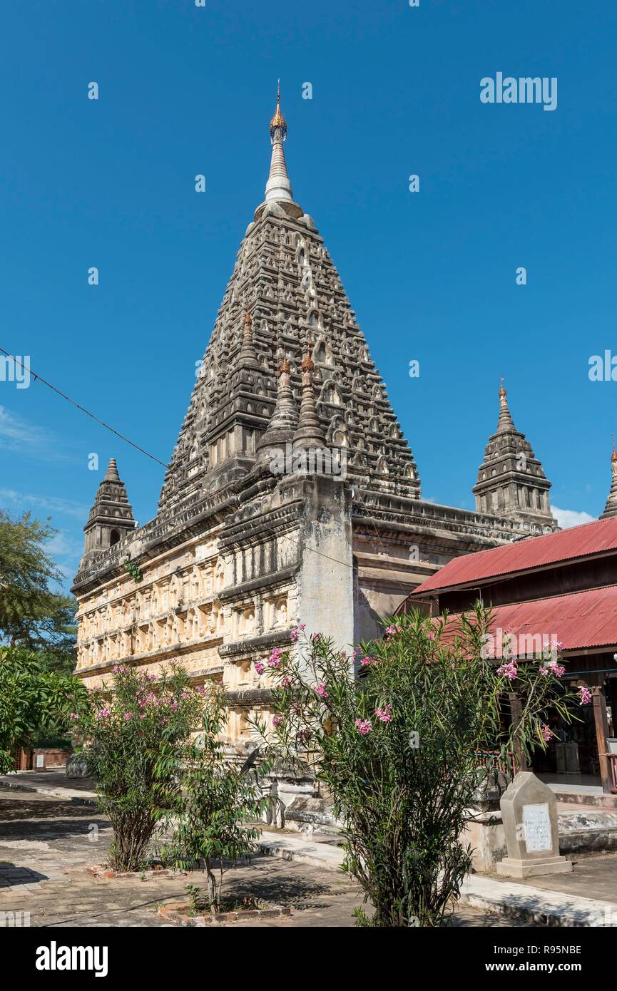 Maha Bodhi Pagoda, Mahabodhi paya, Old Bagan, Myanmar, Burma Stock Photo - Alamy